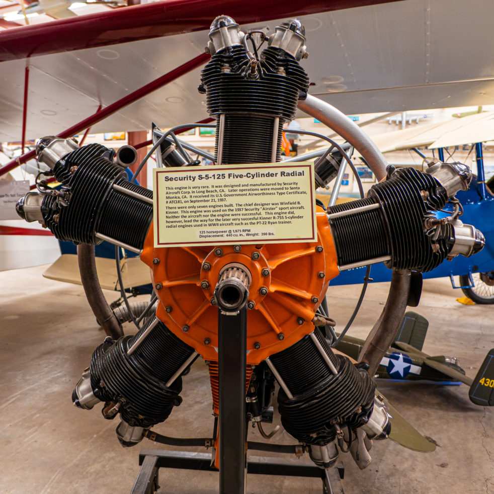 Security S5-125 Five Cylinder Radial – Wings Of History Air Museum
